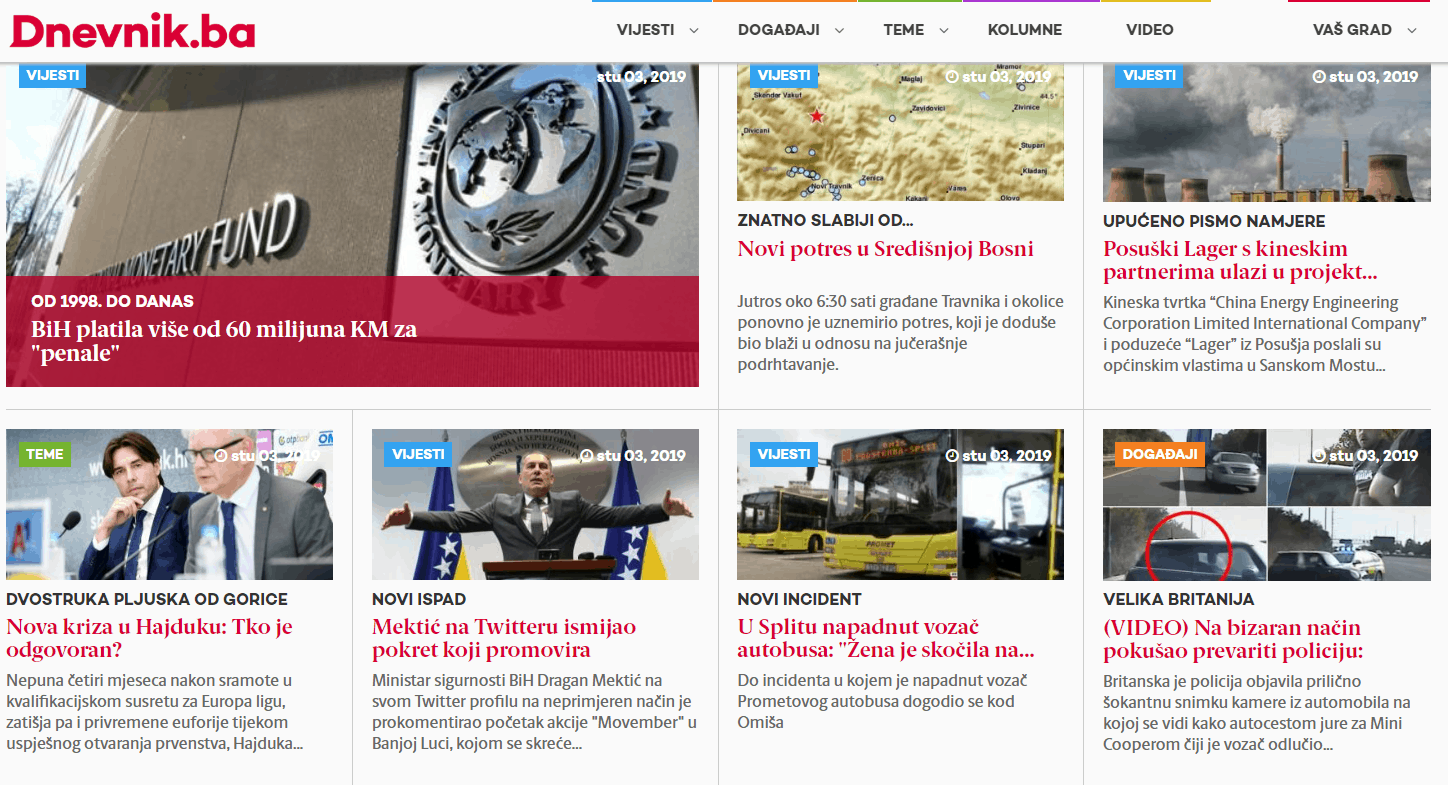 Predstavljamo portale: Dnevnik.ba | Media Daily